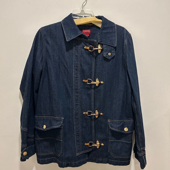 Chaps | Jackets & Coats | Vintage Womens Denim Fisherman Jacket | Poshmark